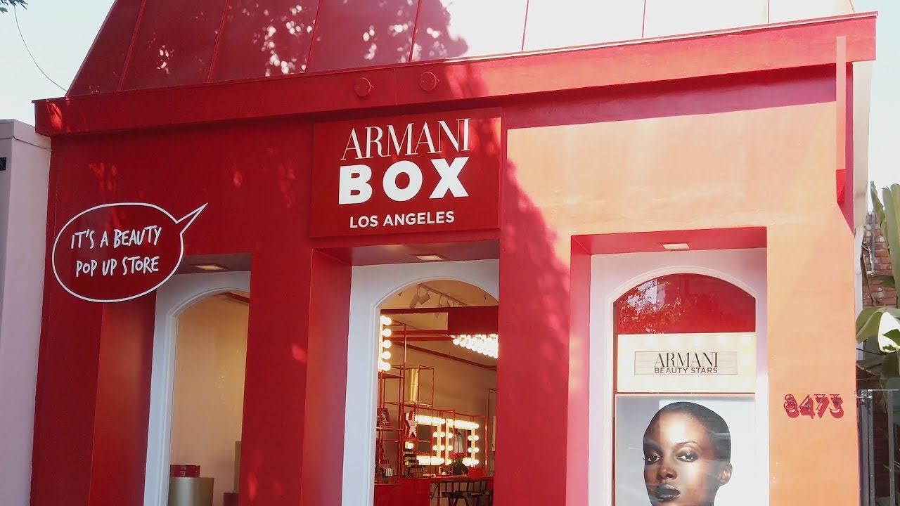 Armani Box Beauty Pop Up Shop Los Angeles | Darla Rodriguez - YouTube