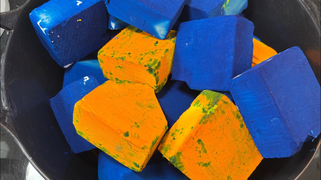 Bright Blue and Yellow | Dusty Storm and Satisfying | ASMR - YouTube