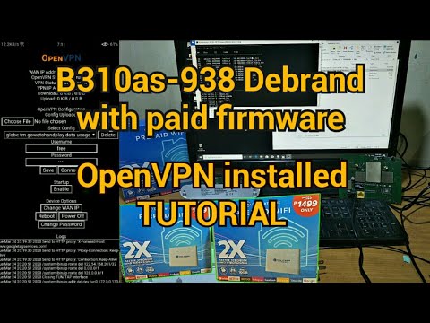 Tutorial on how to Openline b310as-938 and install OPENVPN - YouTube