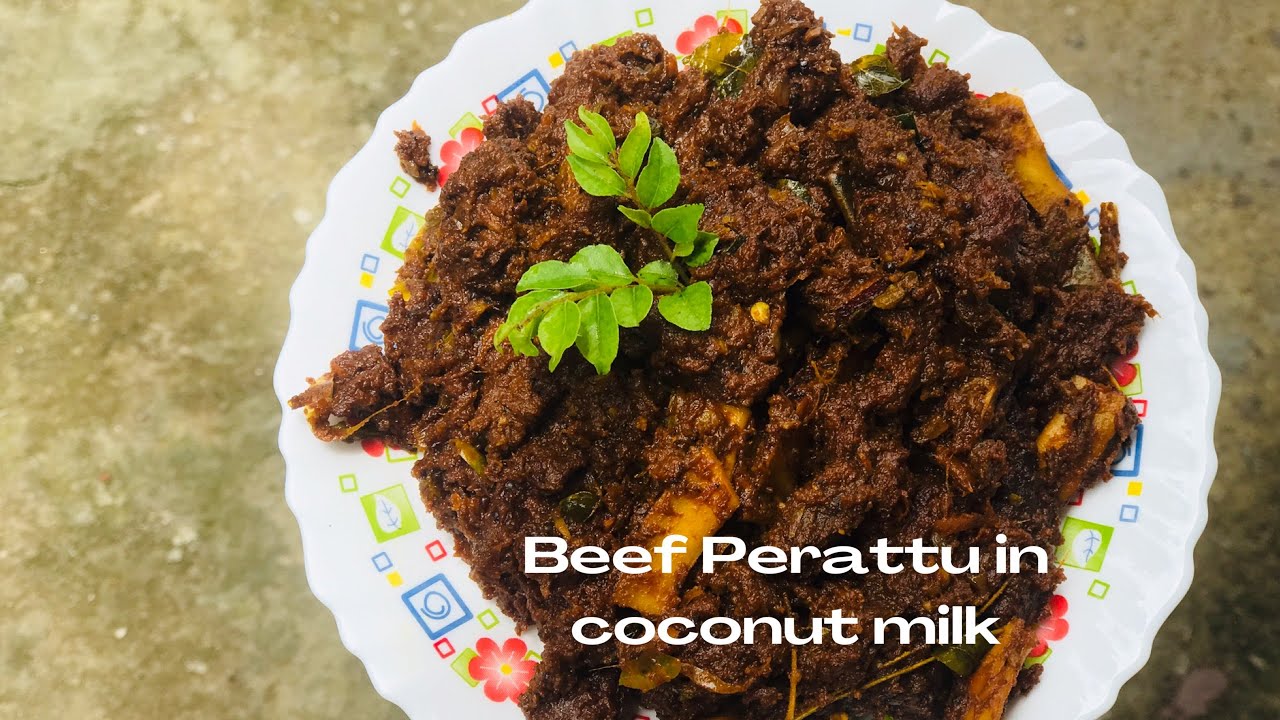 Beef Perattu Kerala Style | Beef Fry in coconut milk - YouTube