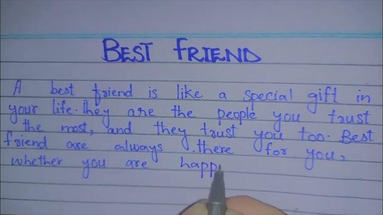 Best Friend' Essay // Essay on Best Friend // Best Friend // My friend ...