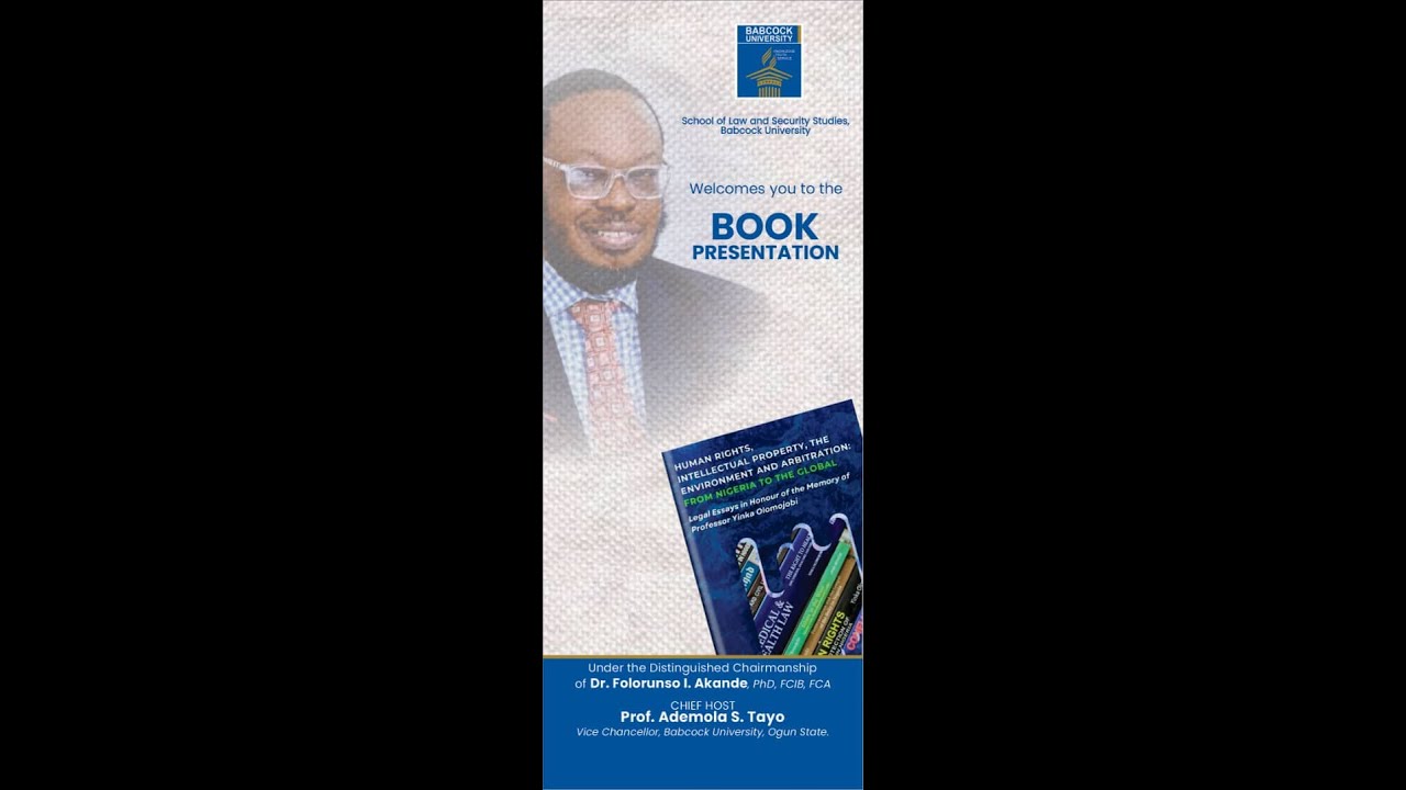 SCHOOL OF LAW AND SECURITY STUDIES BOOK PRESENTATION IN HONOUR OF LATE ...