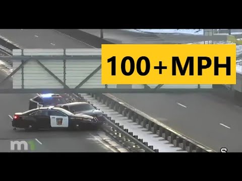 100+ MPH Police Chase Ends In Crash!! - YouTube