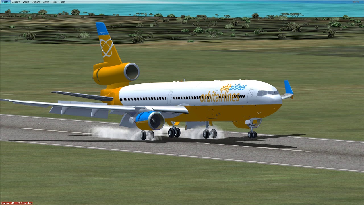 Orbit Airlines MD-11 landing in Colombo - YouTube