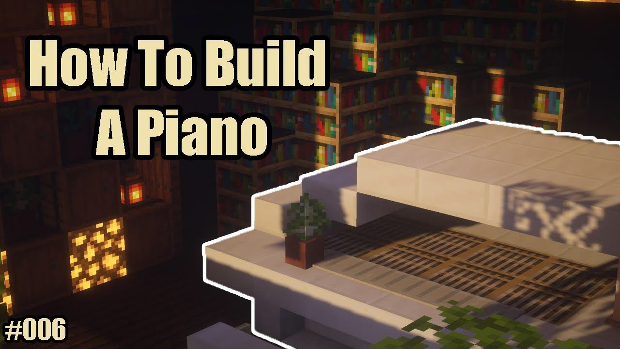 Minecraft Tutorial | How To Build A Piano In Minecraft - YouTube