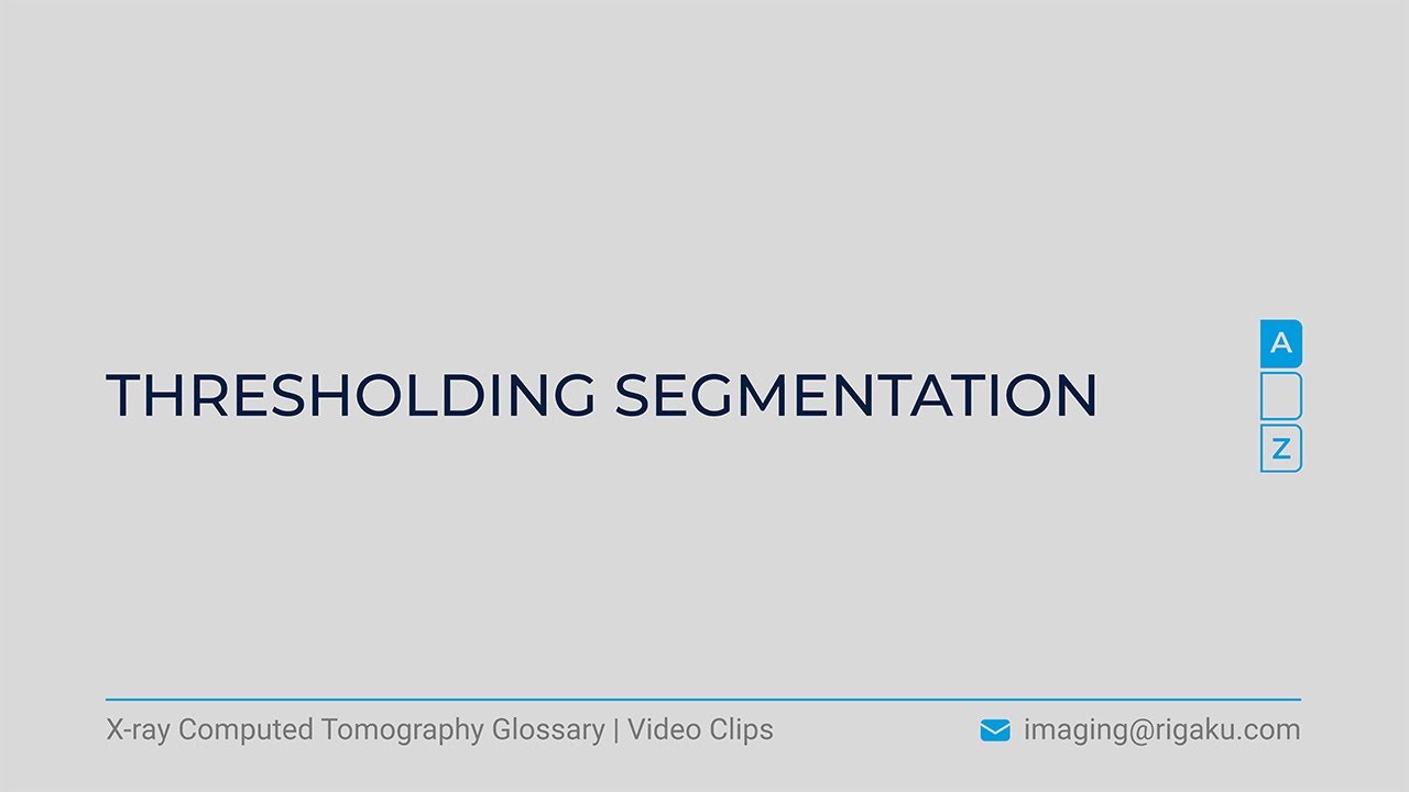 X-ray CT glossary - Thresholding segmentation - YouTube