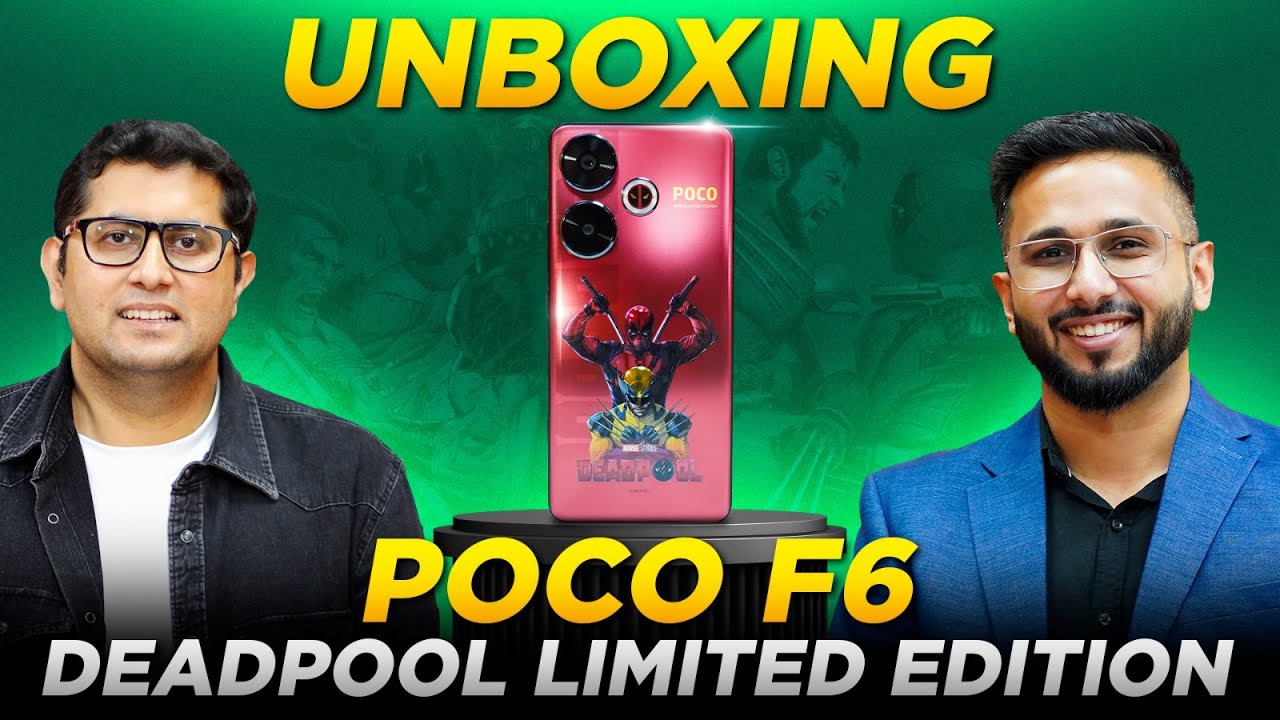 Poco F6 Deadpool Limited Edition EXCLUSIVE unboxing ft Himanshu Tandon ...