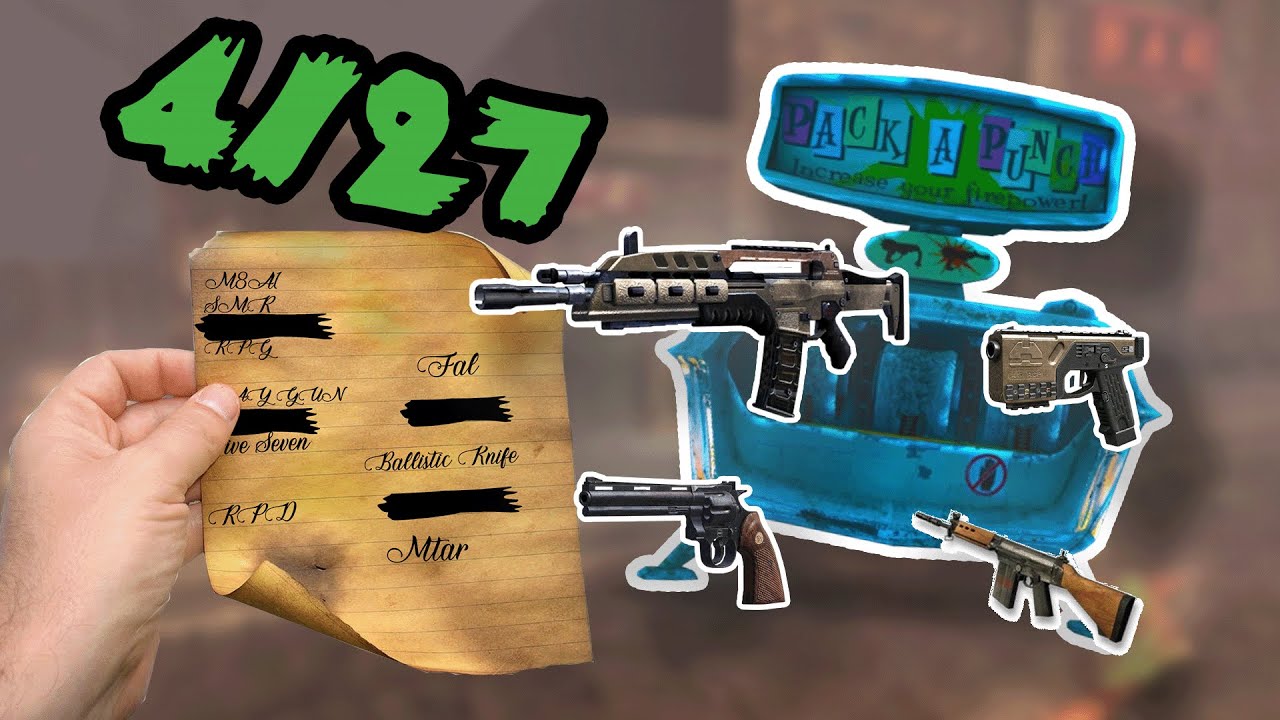 Race To Pack A Punch Every Weapon In Black Ops 2 Zombies - YouTube