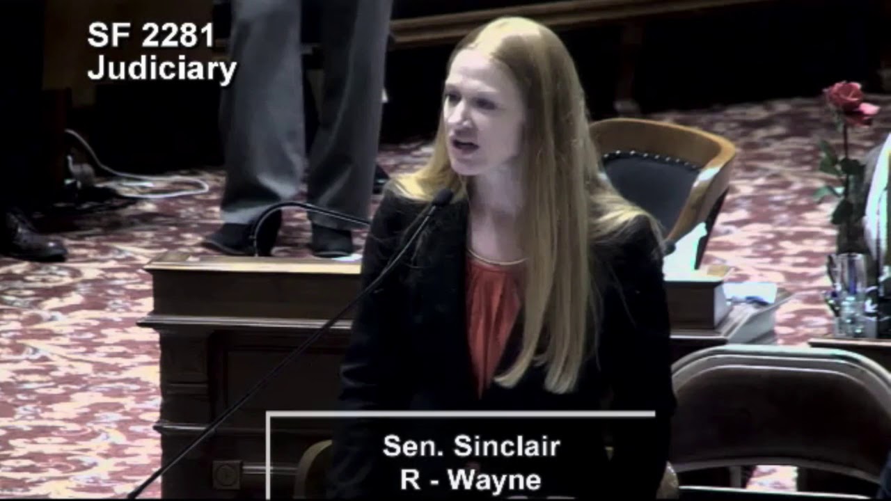 Amy Sinclair Advocates for Fetal Heartbeat Bill in Iowa Senate Debate ...
