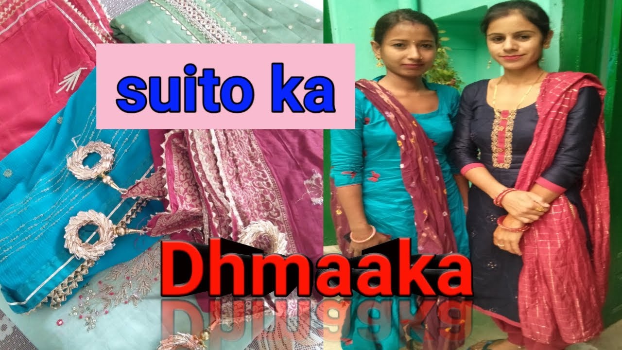 Pooja,s Desi life #suits || Dhamaakedaar suito ka collection|| aaj ...