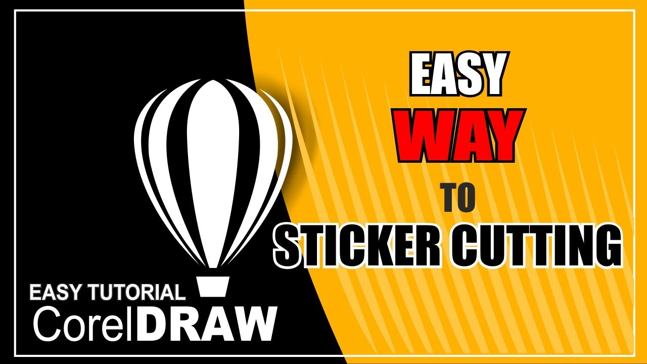 Sticker Cutting Easy Way | CorelDRAW Malayalam Tutorial | Art Friends ...