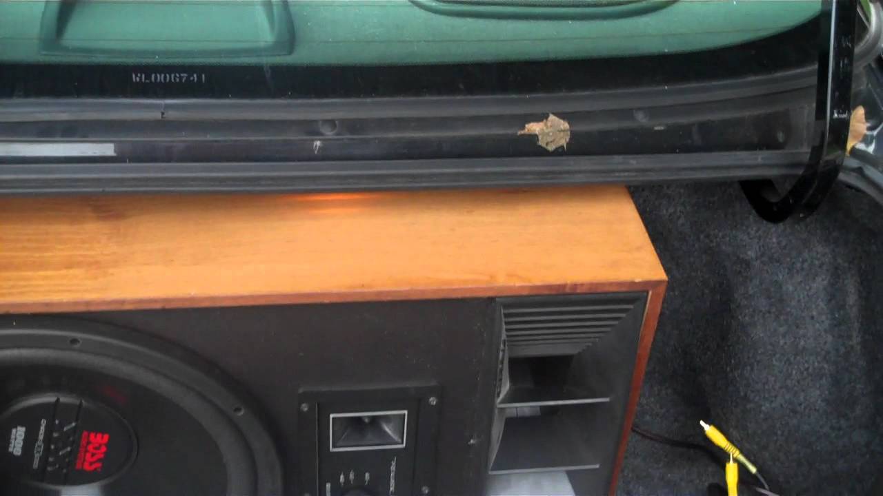 New Boss 15 Inch Subwoofer Now installed into my car - YouTube