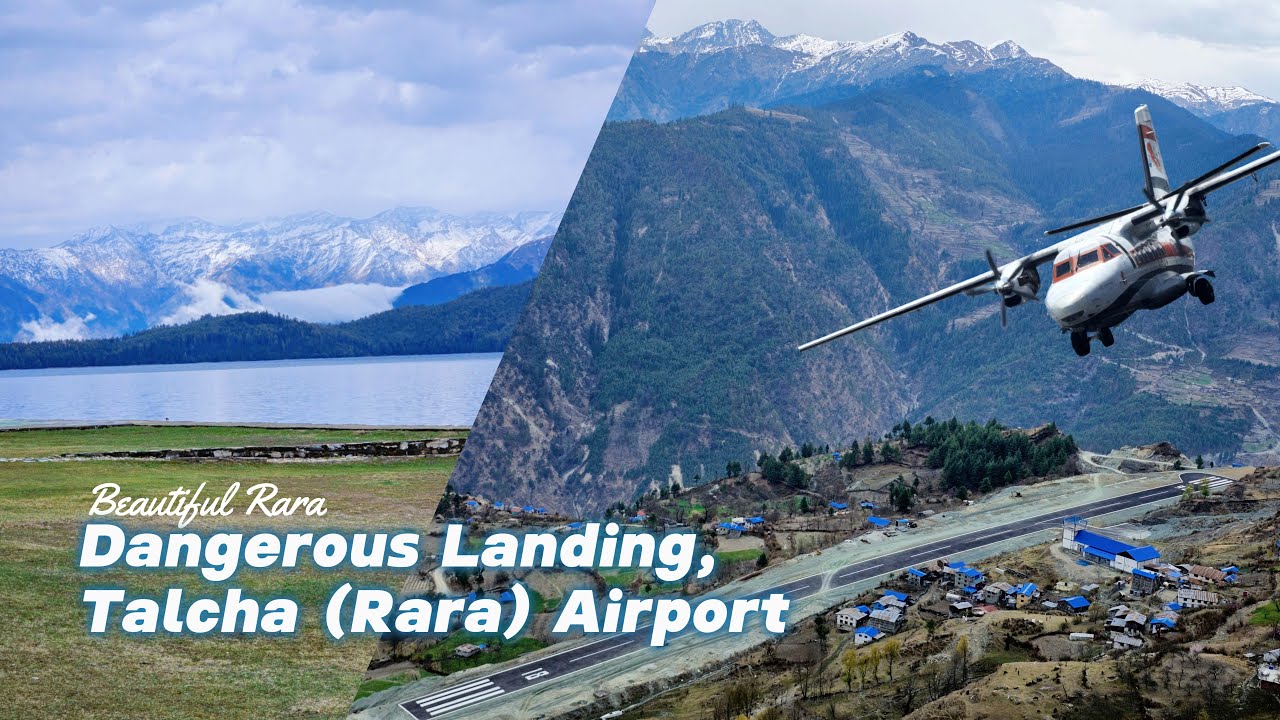 Landing at Talcha (Rara) Airport @summitair7975 Dangerous Airport - YouTube