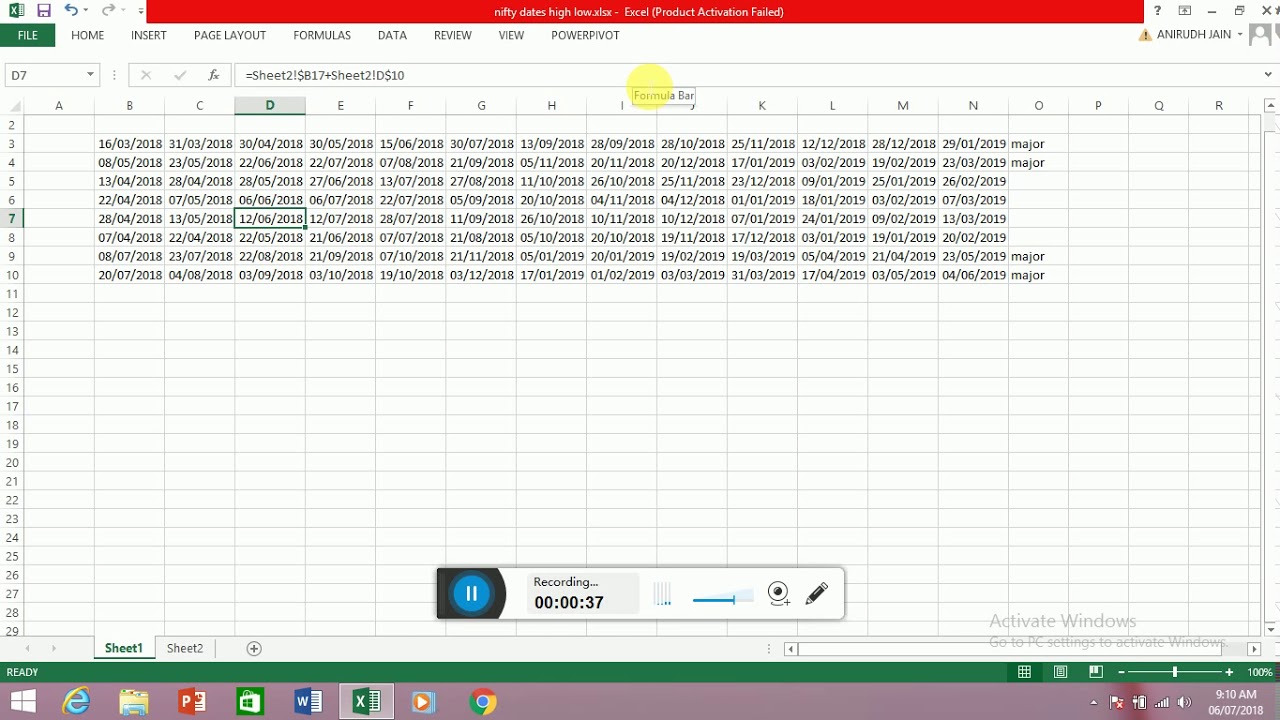 Indian MArket Gann time grid .. - YouTube