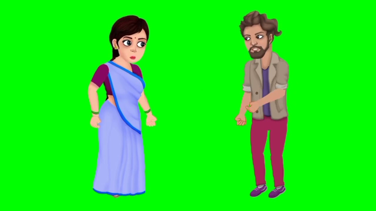 New green screen cartoon animation videos 2023 Man characters - YouTube