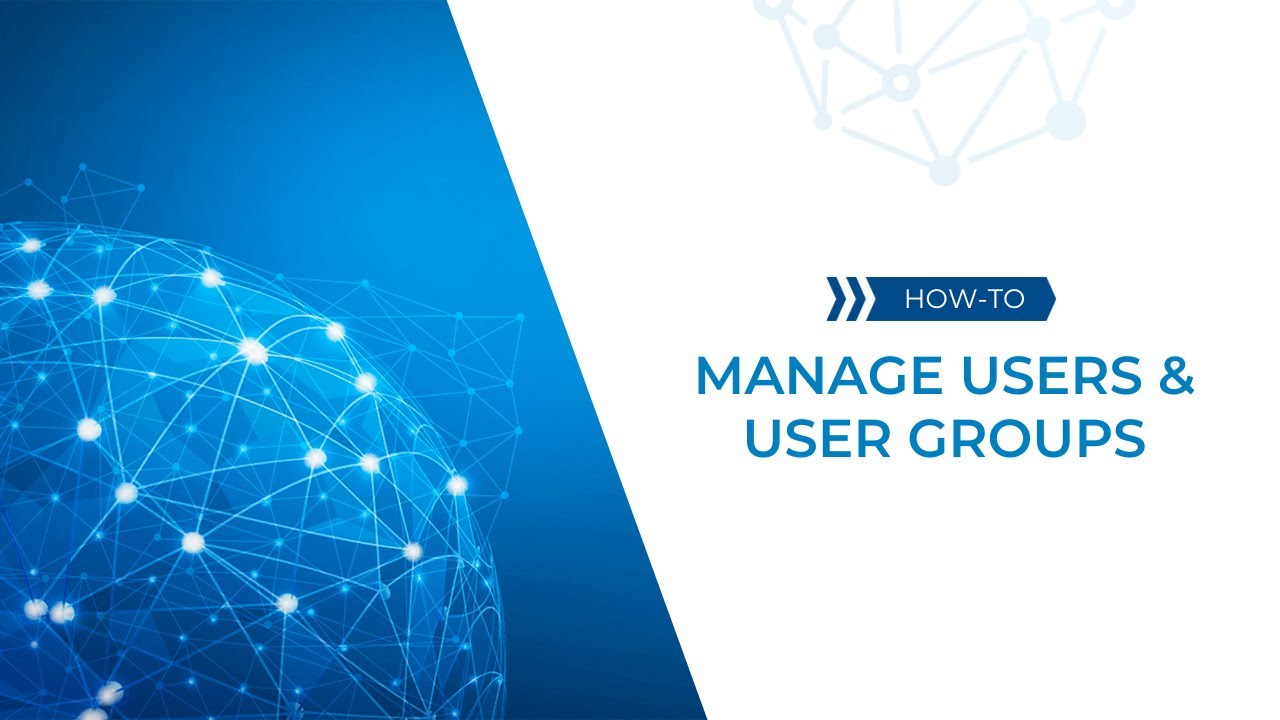 TIDWIT How-To Manage Users & User Groups - YouTube