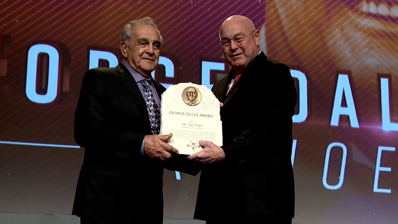 USTFCCCA George Dales Award 2018 - Dr. Joe Vigil - YouTube
