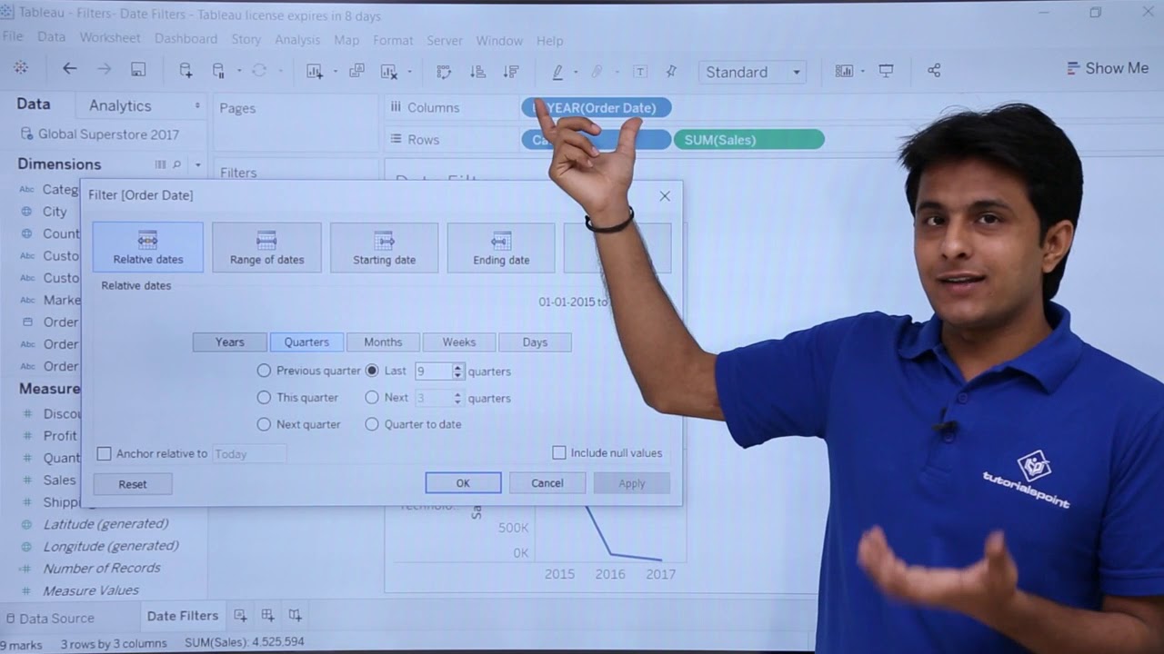 Tableau - Date Filters - YouTube