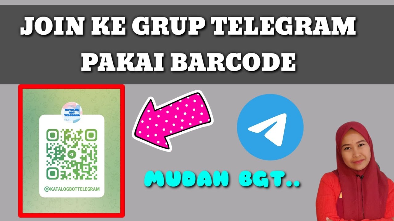 cara join grup telegram menggunakan barcode - YouTube