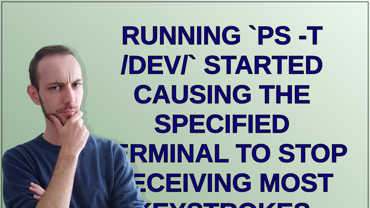 Apple: Running ps -t /dev/tty started causing the specified terminal to ...