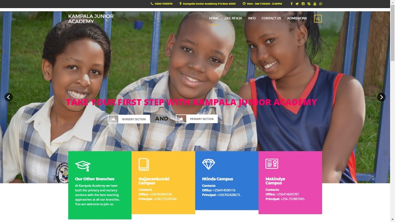 Kampala Junior Academy Makindye - Tour around the school - YouTube