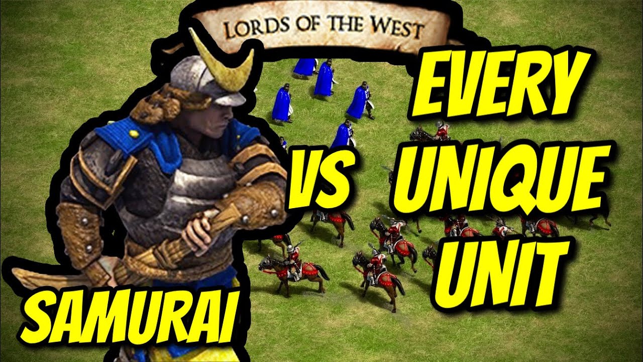 ELITE SAMURAI vs EVERY UNIQUE UNIT (Lords of the West) | AoE II ...