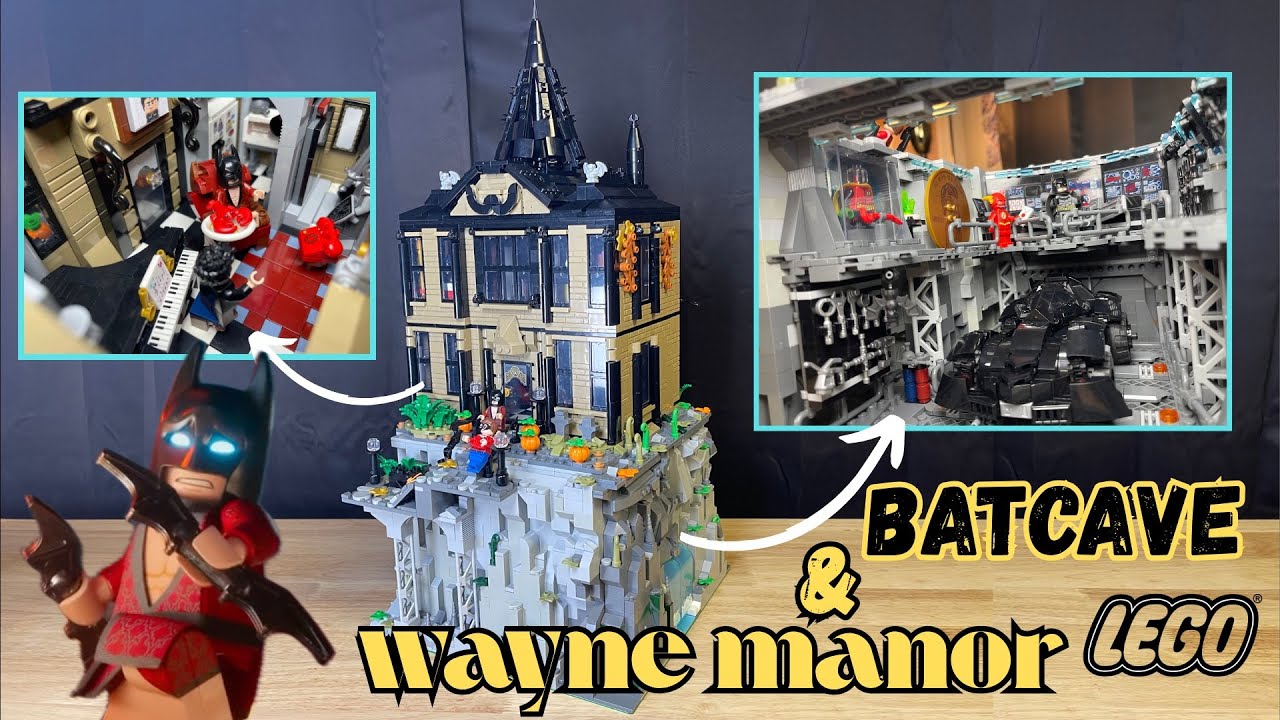 LEGO Wayne Manor & Batcave / Gotham City MOC Part 9!!!! - YouTube