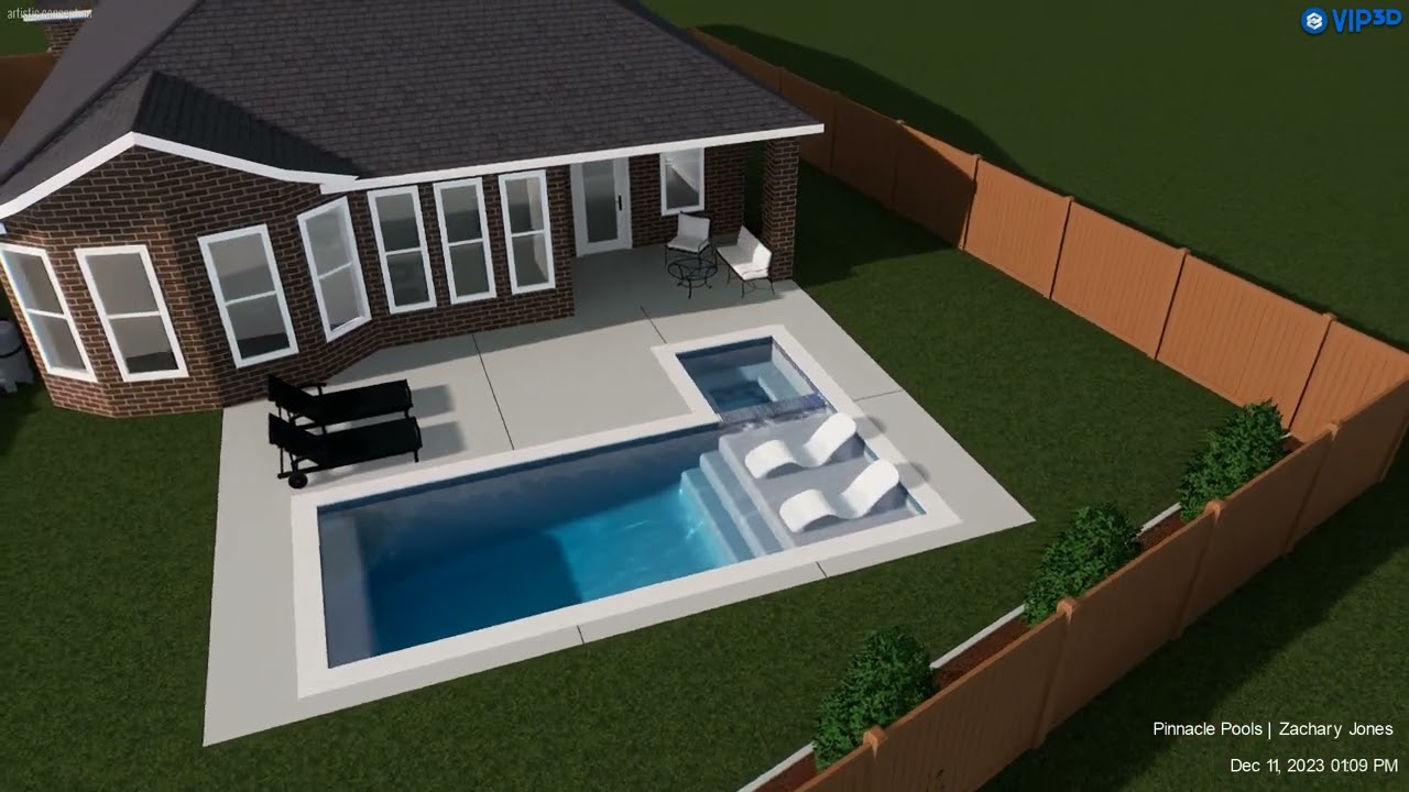 25 Foot Pool With Level Spa And Tanning Deck YouTube 25 Foot Pool With Level Spa And Tanning Deck YouTube