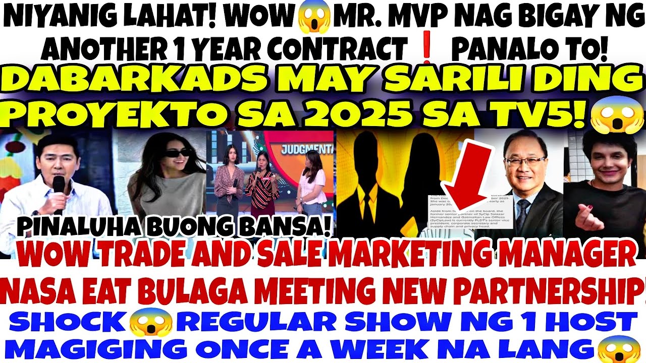 BUMAHA NG LUHA SA EATBULAGA😭 TVJ MEETING SA MAY ARI NG SPONSOR NG EB 1 YEAR CONTRACT BINIGAY NI ...