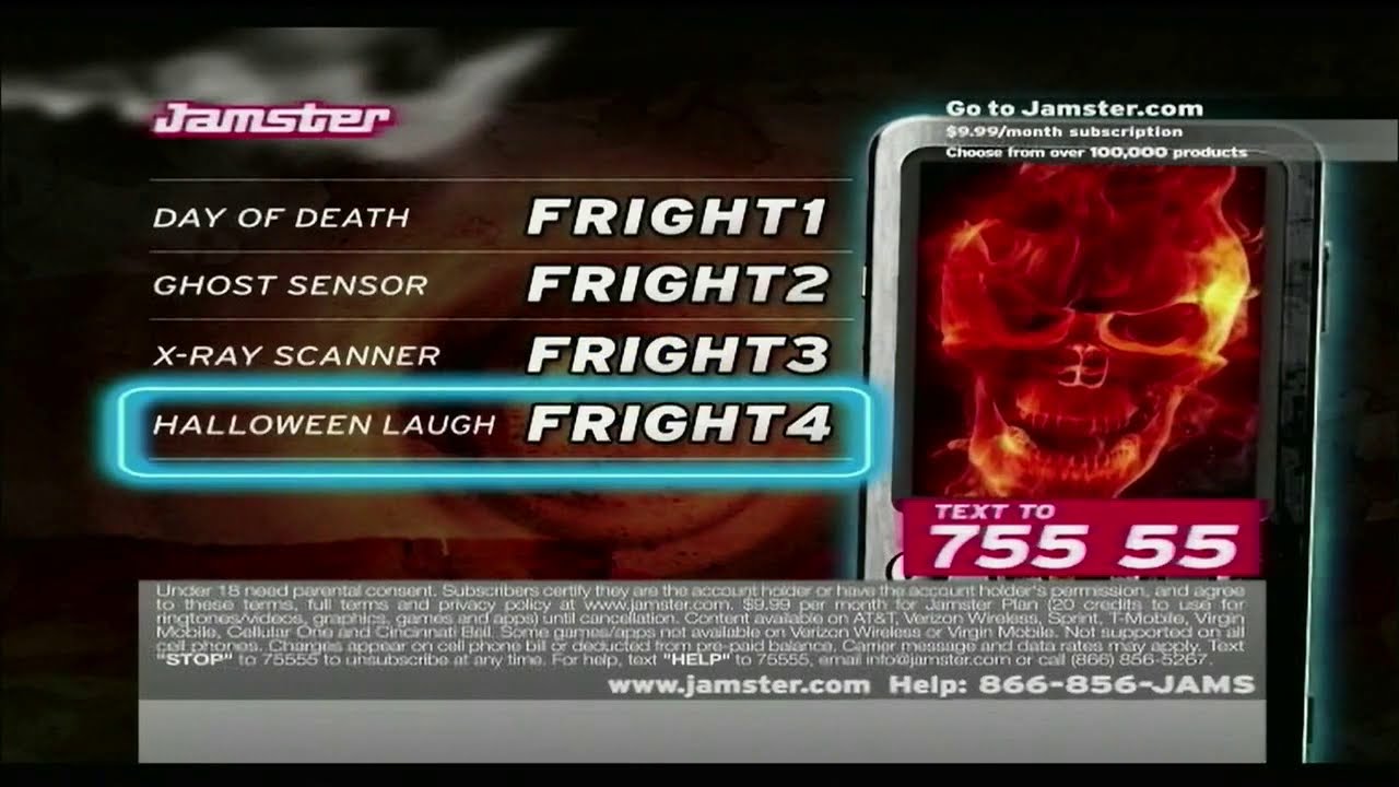 Jamster Commercials - “Fright” - YouTube
