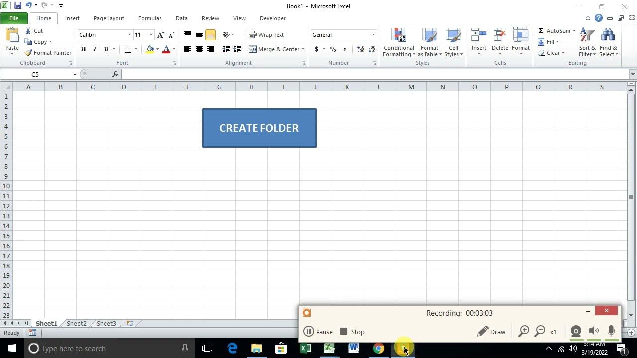 HOW TO CREATE FOLDER USING EXCEL VBA - YouTube