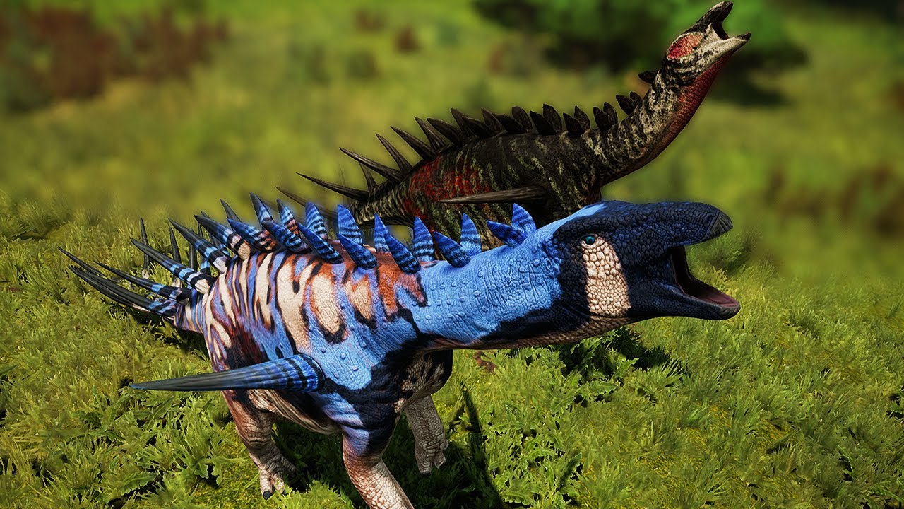 Dupla de Kentrosaurus Caçadores Incansáveis | Path of Titans | ( PT/BR ...