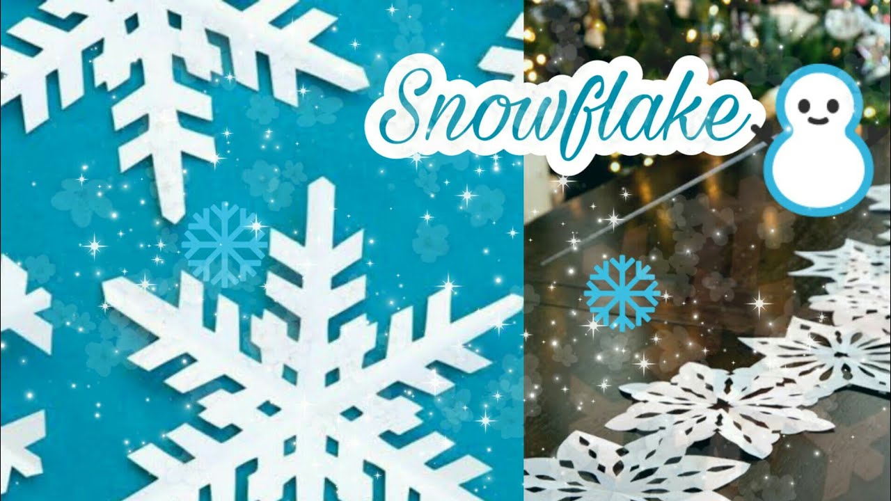 Paper Snowflake Christmas Craft Snowflake Making for Christmas How to ...