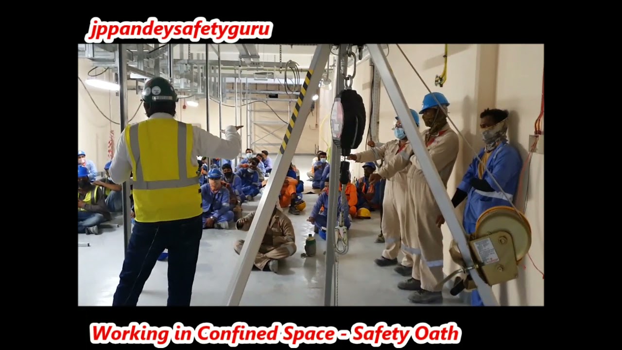 Safety Oath for Working in Confined space... #jppandeysafetyguru - YouTube