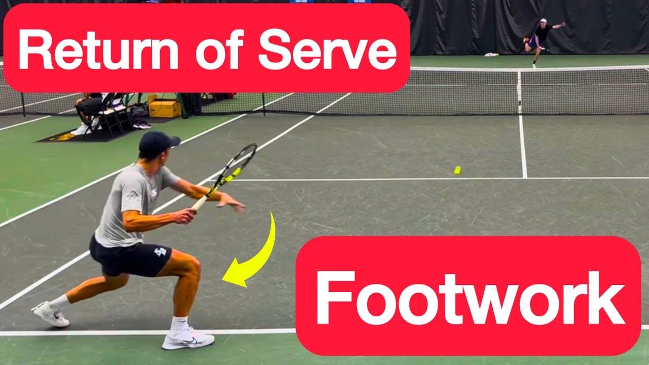 Simple Tip For a Better Return of Serve (Tennis Footwork) - YouTube
