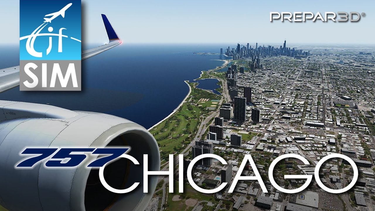Prepar3D v4.5 | Landing in Chicago | United Airlines Boeing 757-200 ...