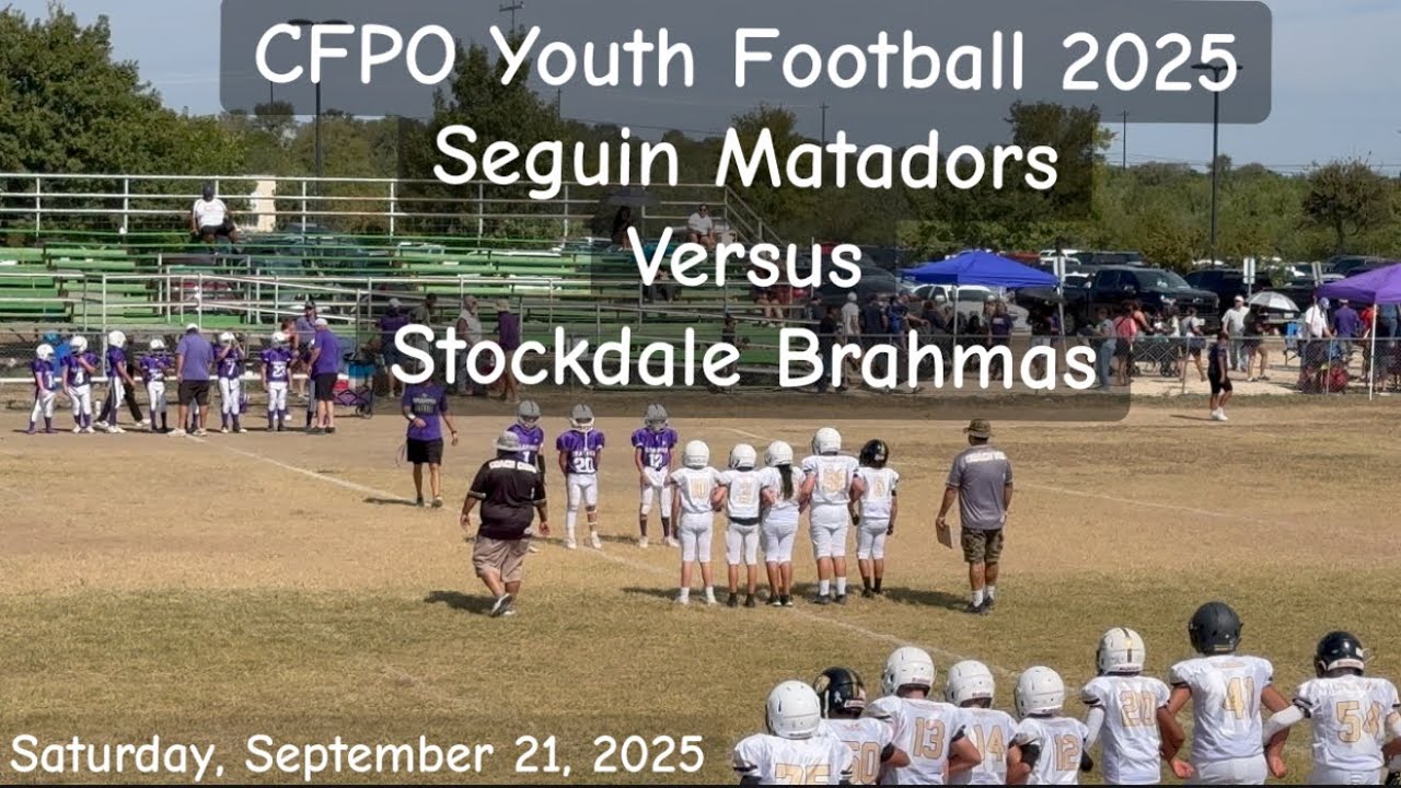 CFPO 12U Youth Football: Seguin Matadors versus Stockade Brahmas - YouTube