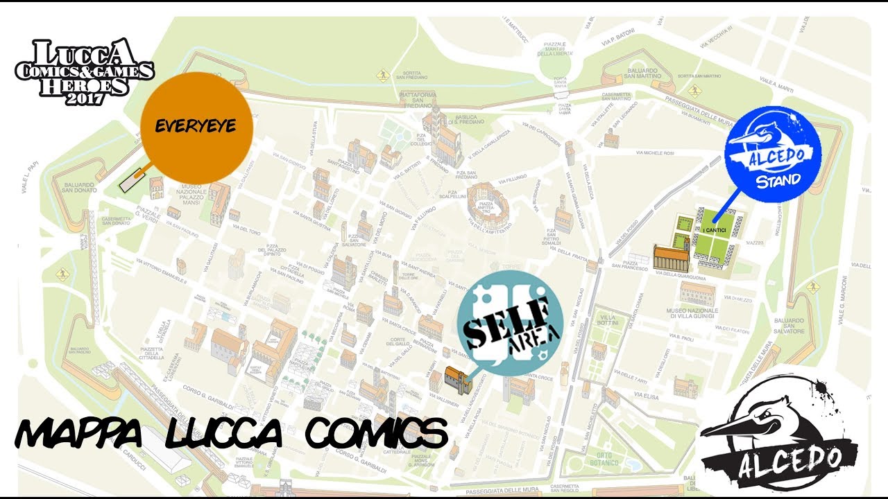 LA MAPPA DEL LUCCA COMICS 2017 - SPIEGAZIONI - YouTube