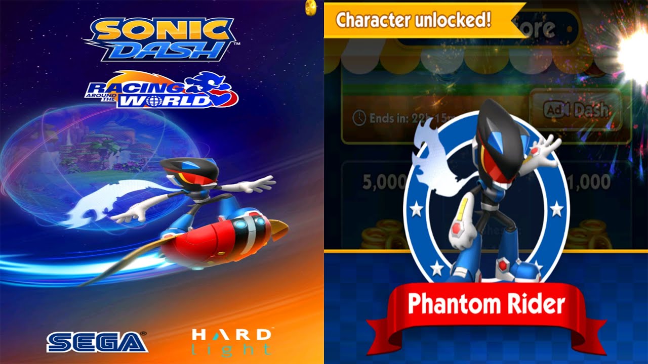 Sonic Dash Racing Game - Phantom Rider New Character Unlocked - All ...