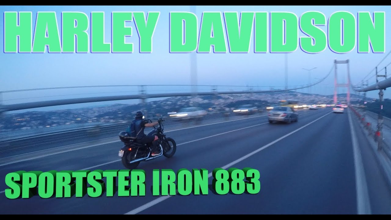 Harley Davidson iron 883 On the bridge & nobility - YouTube