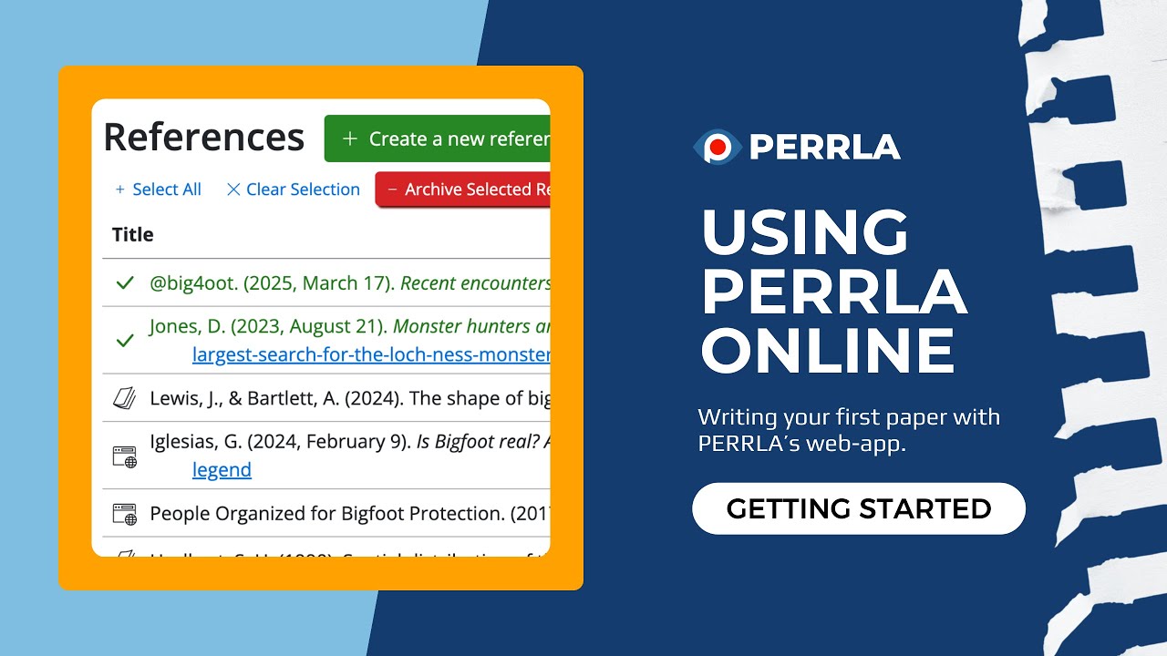 Write your first paper with PERRLA Online - YouTube