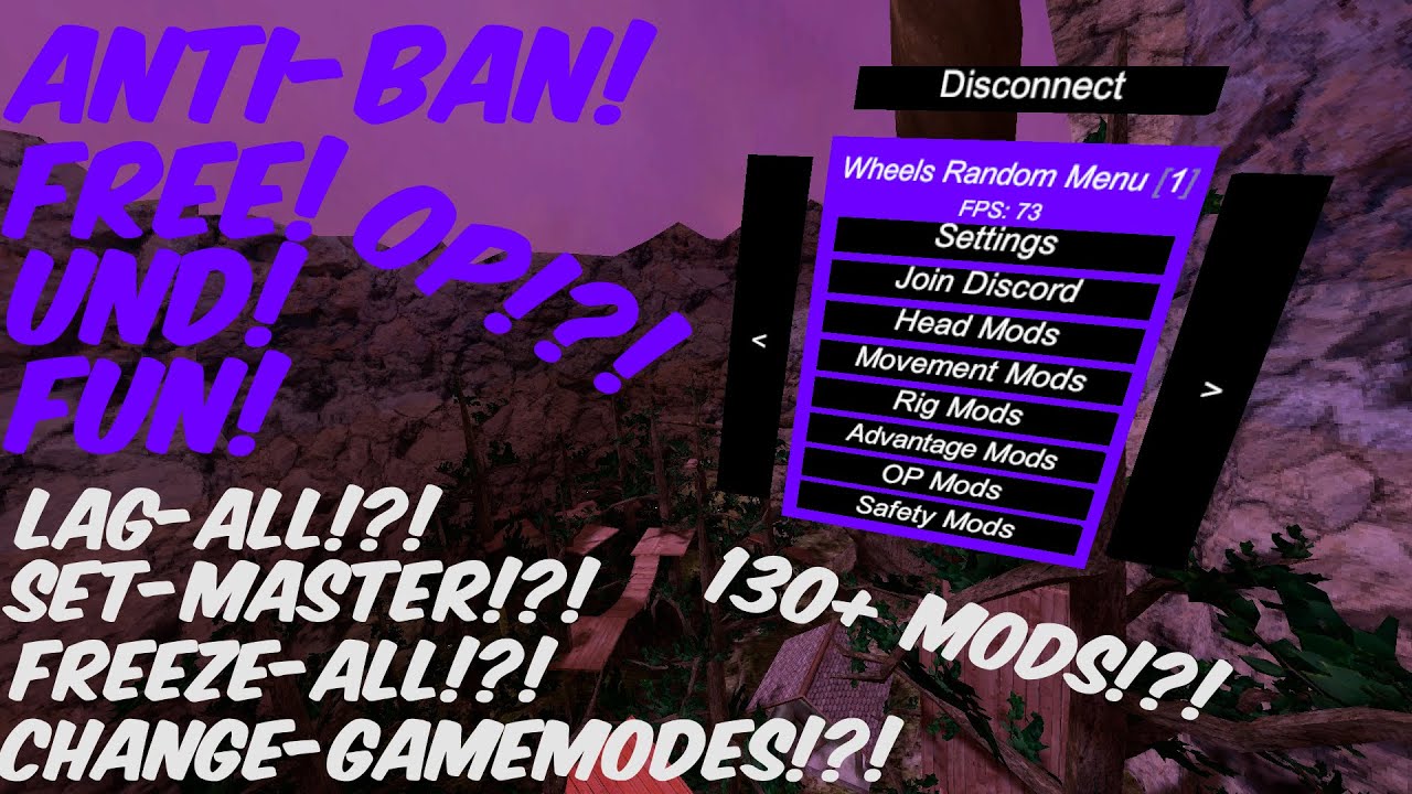 MOST UND MENU!?! Gorilla Tag Modding... Wheels mod menu v7... - YouTube