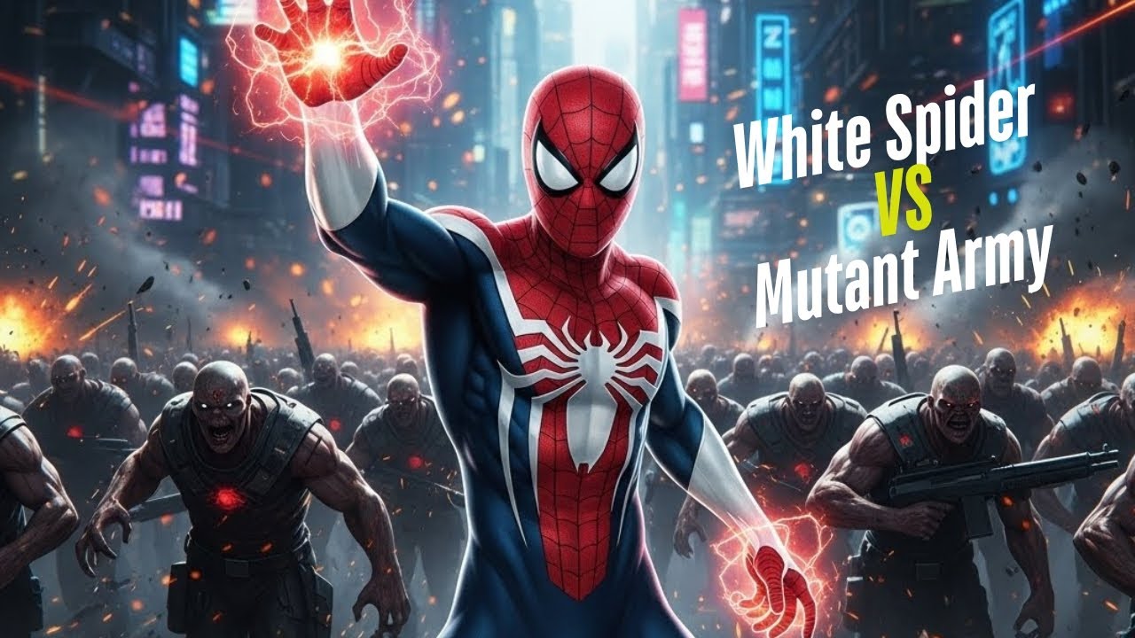 White Spider VS Mutant Army – Epic Final Battle | Cinematic Action ...