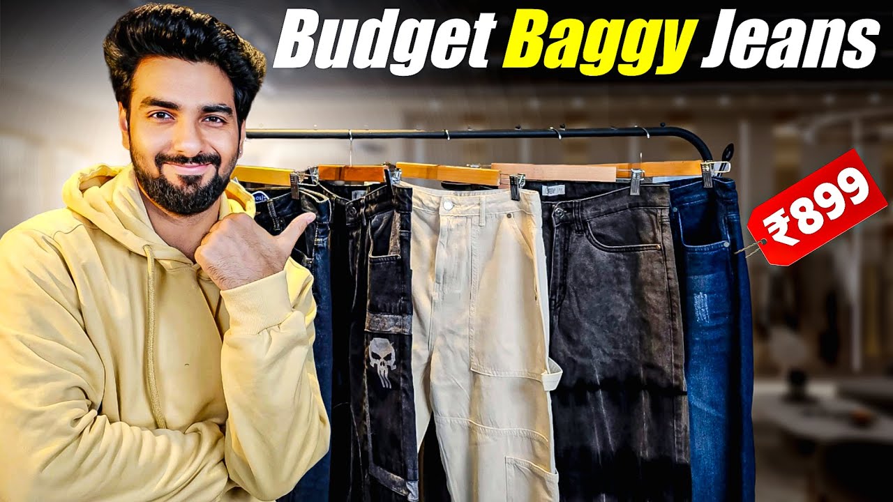 5 Trendy budget baggy jeans for men! 🔥 - YouTube