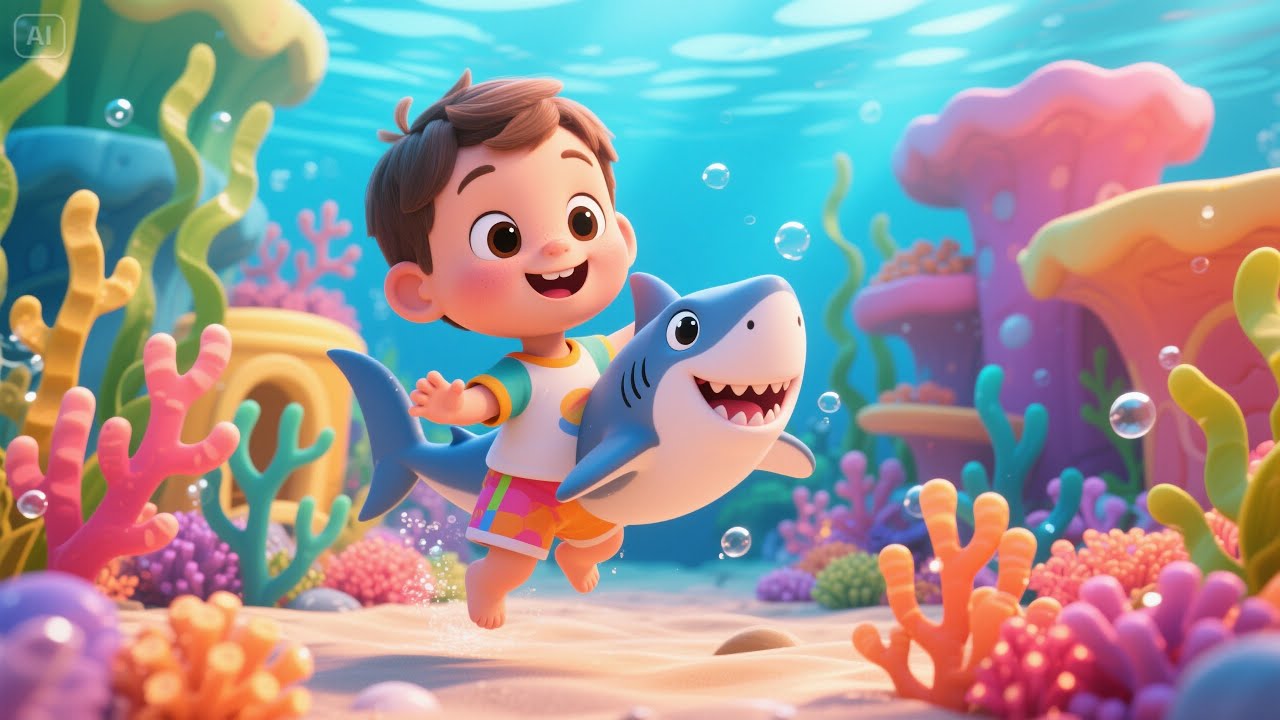 Sharky Party – Baby Shark Dance Time | Popular Nursery Rhyme ...