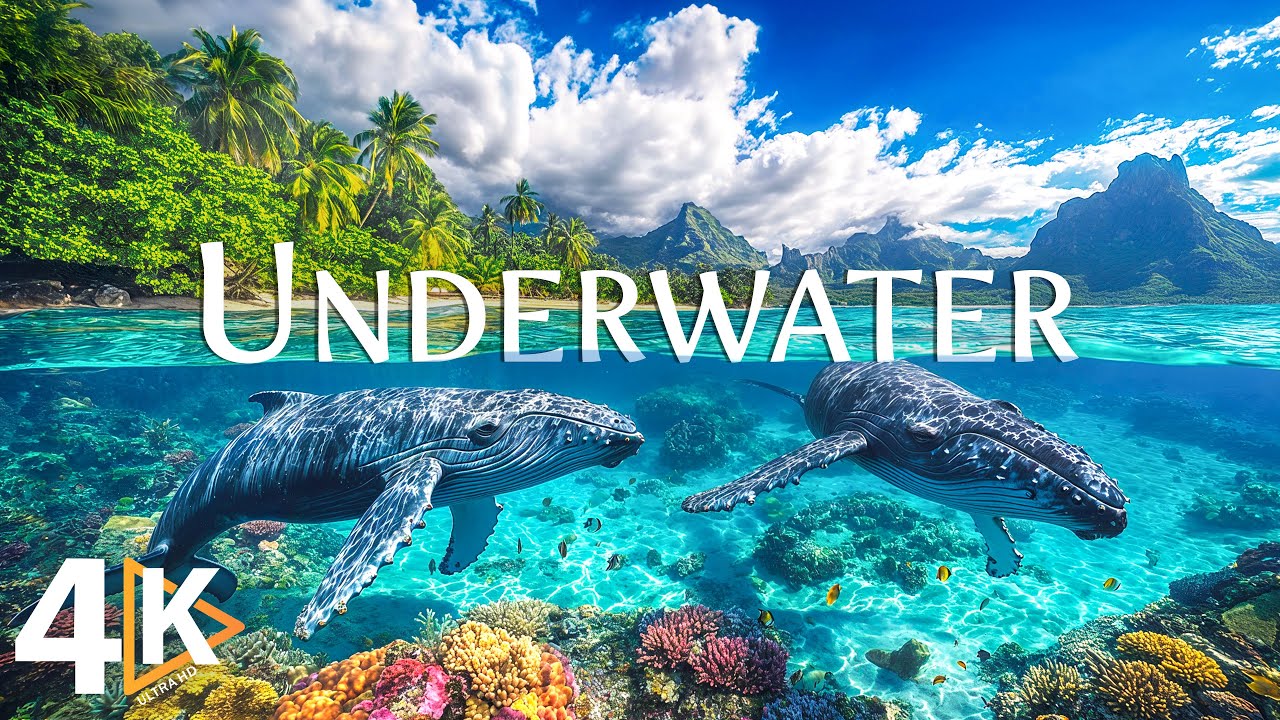 STUNNING 4K UNDERWATER WORLD – Deep Relaxation with Marine Life & Coral ...