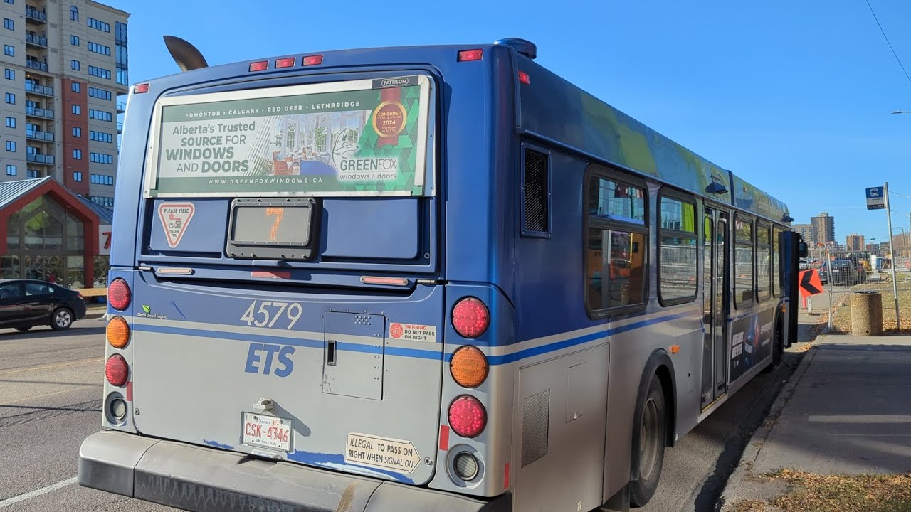 ETS Bus 2007 New Flyer D40LFR #4579 On 7 West Edmonton Mall - YouTube