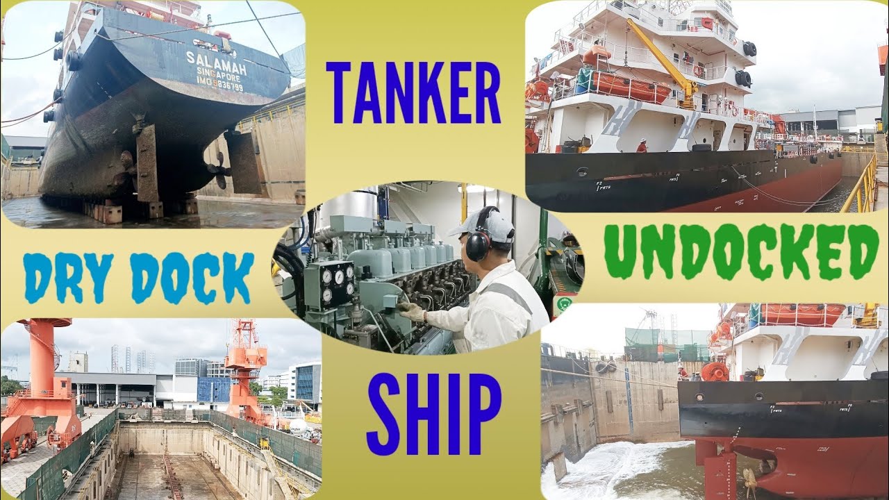 Process Tanker Ship, Drydock And Undocked - YouTube