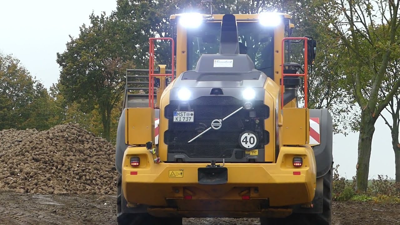 Holmer - Volvo - Radlader - LKW / Zuckerrüben verladen / load Sugar ...