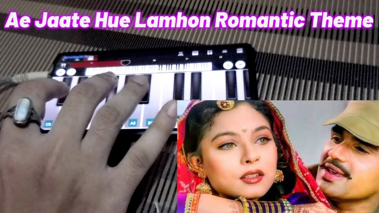 Ae Jaate Hue Lamhon Short Piano Cover | Aye jaate hue lamhon ...